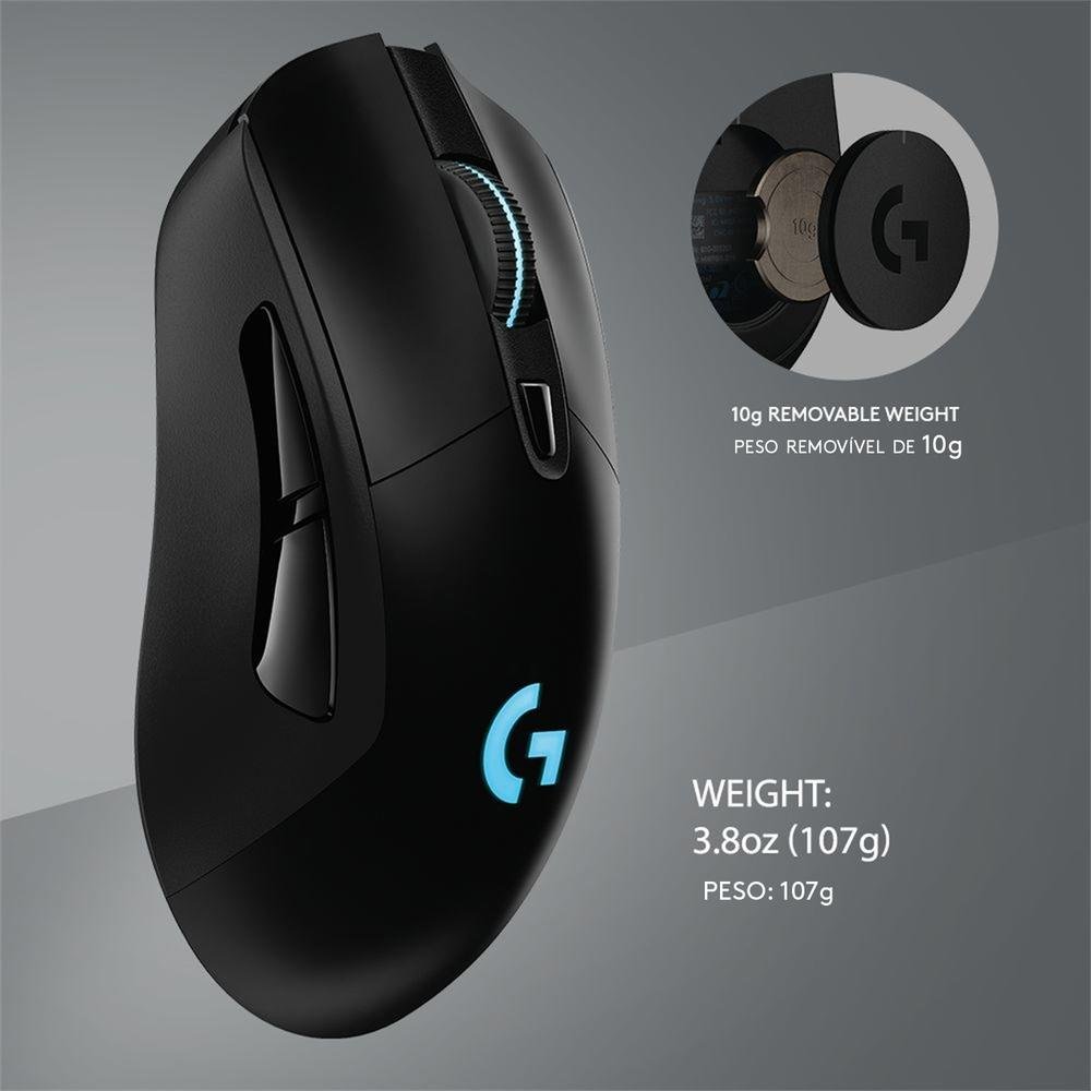 Mouse Gamer Sem Fio Logitech G703 LIGHTSPEED | KaBuM!