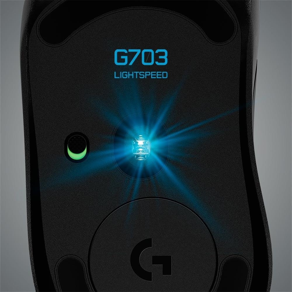 Mouse Gamer Sem Fio Logitech G703 LIGHTSPEED | KaBuM!