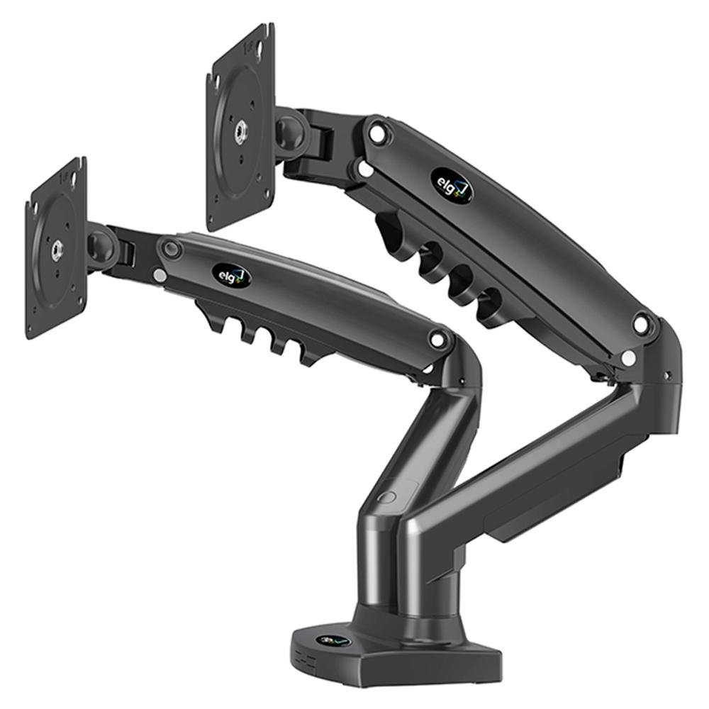 Suporte Duplo de Mesa para Monitores ELG | KaBuM!