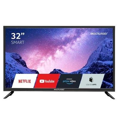 TV Multi 32 Polegadas Smart LED HD, Wi-Fi, 3 HDMI, 2 USB, DNR - TL020 ...