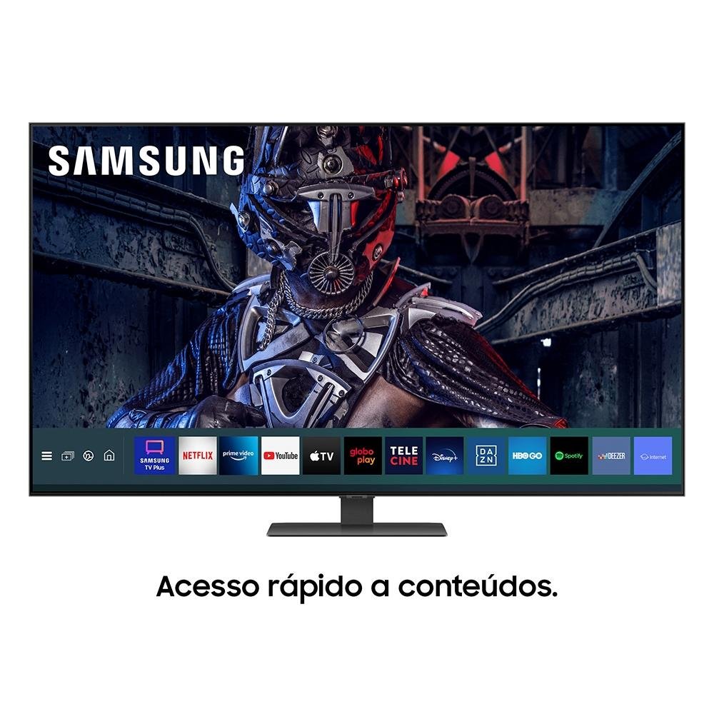 Smart TV Samsung 65 Polegadas 4K QLED 65Q80A, 4 HDMI, 120Hz, Processador IA, HDR10+, Tela ...