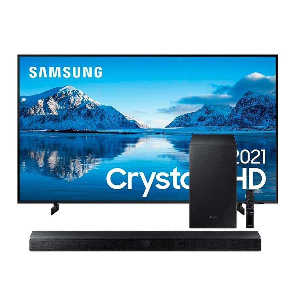 Smart TV Samsung 75 Polegadas Crystal UHD 4K, Borda Infinita, Alexa ...
