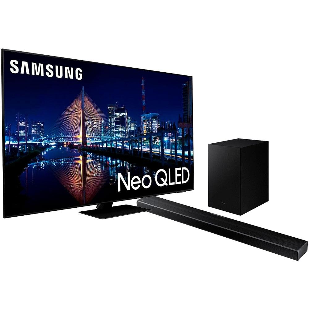 Smart TV Samsung 55´ 4K + Soundbar 360W | KaBuM!