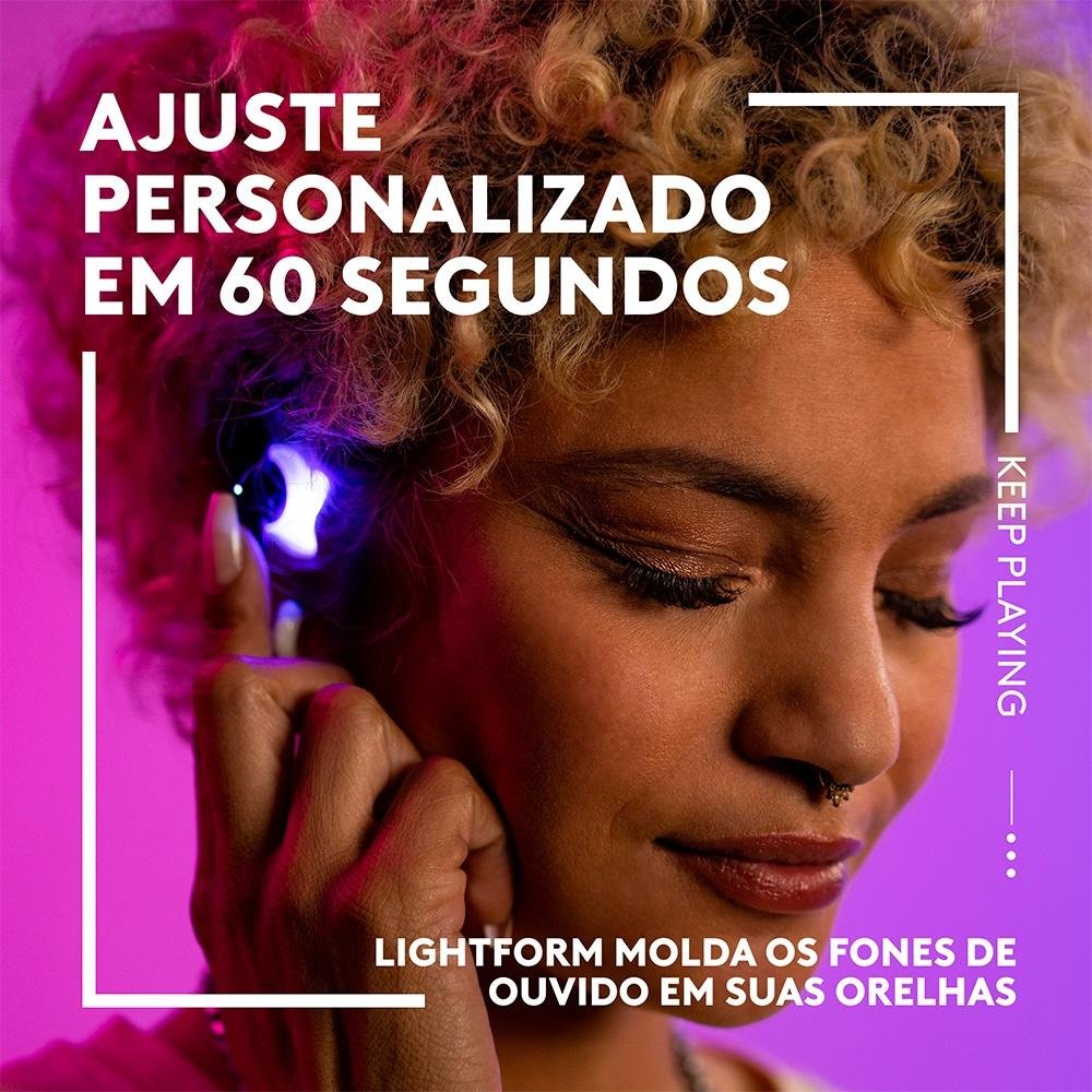 Fone de Ouvido Gamer Logitech G FITS USB/Bluetooth | KaBuM!