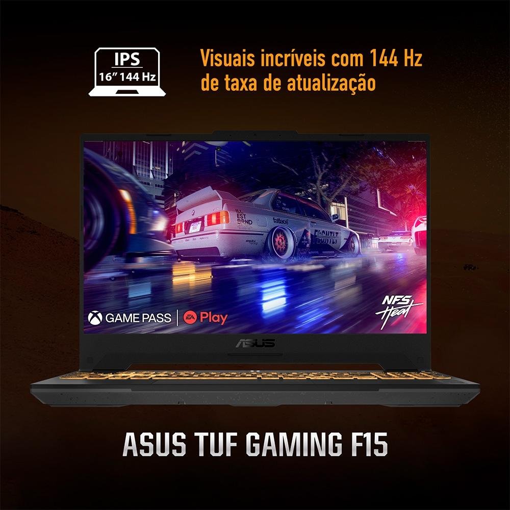 Notebook Gamer ASUS TUF Gaming F15 | KaBuM!