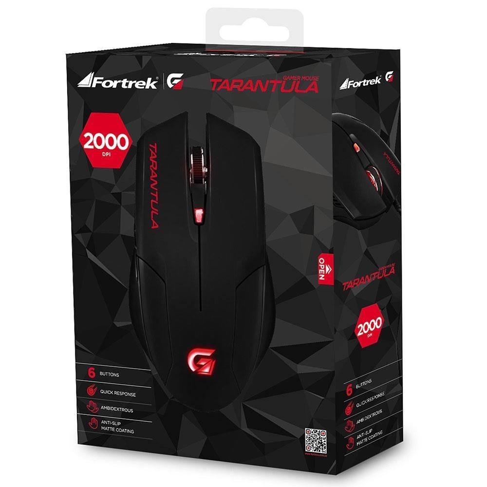 Mouse Gamer Fortrek Óptico USB Tarantula OM702 54623 | KaBuM!