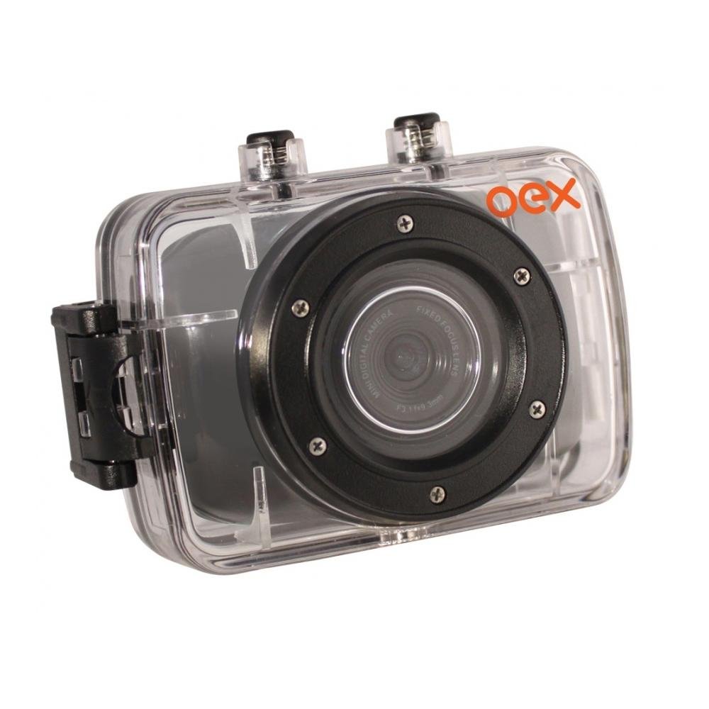 Oex Câmera Sport 5MP para Imagens,1.3MP CMOS, Tela Touch 2.0´, Filma em ...