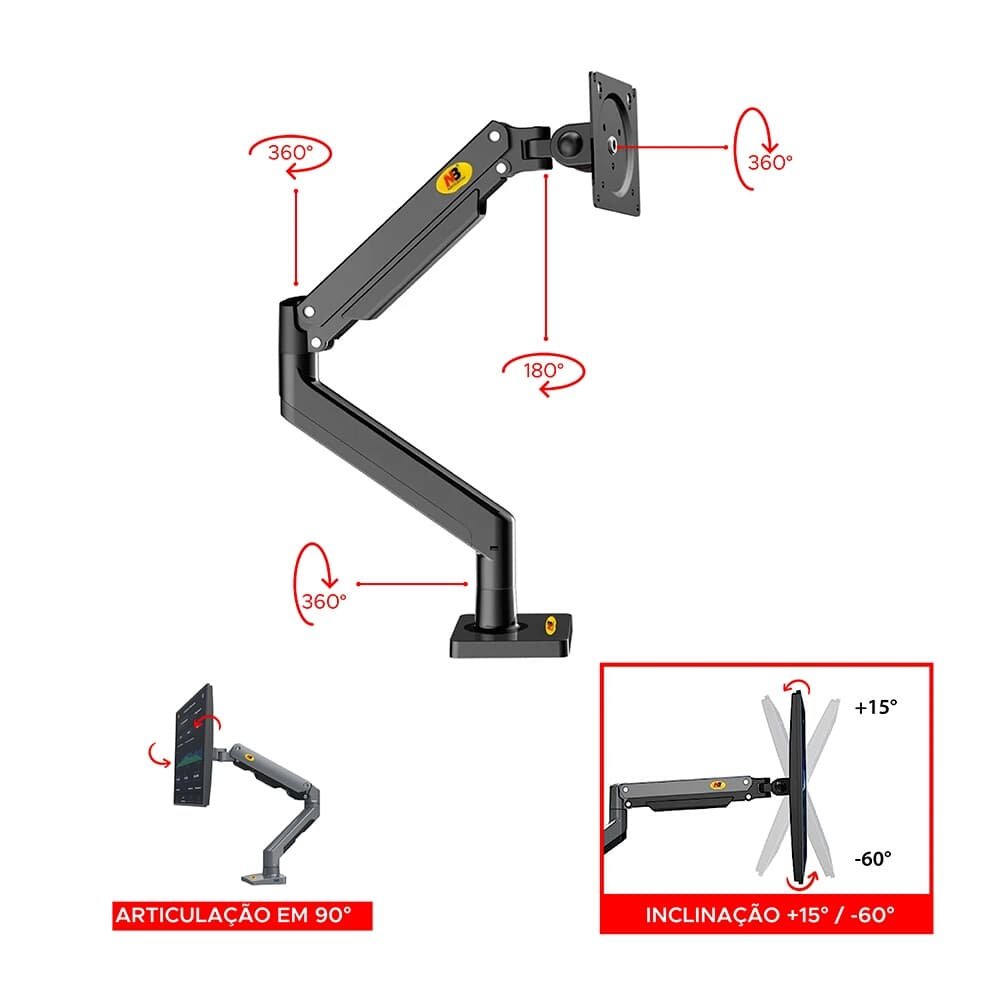 Suporte para Monitor NB 27" a 45"| KaBuM!