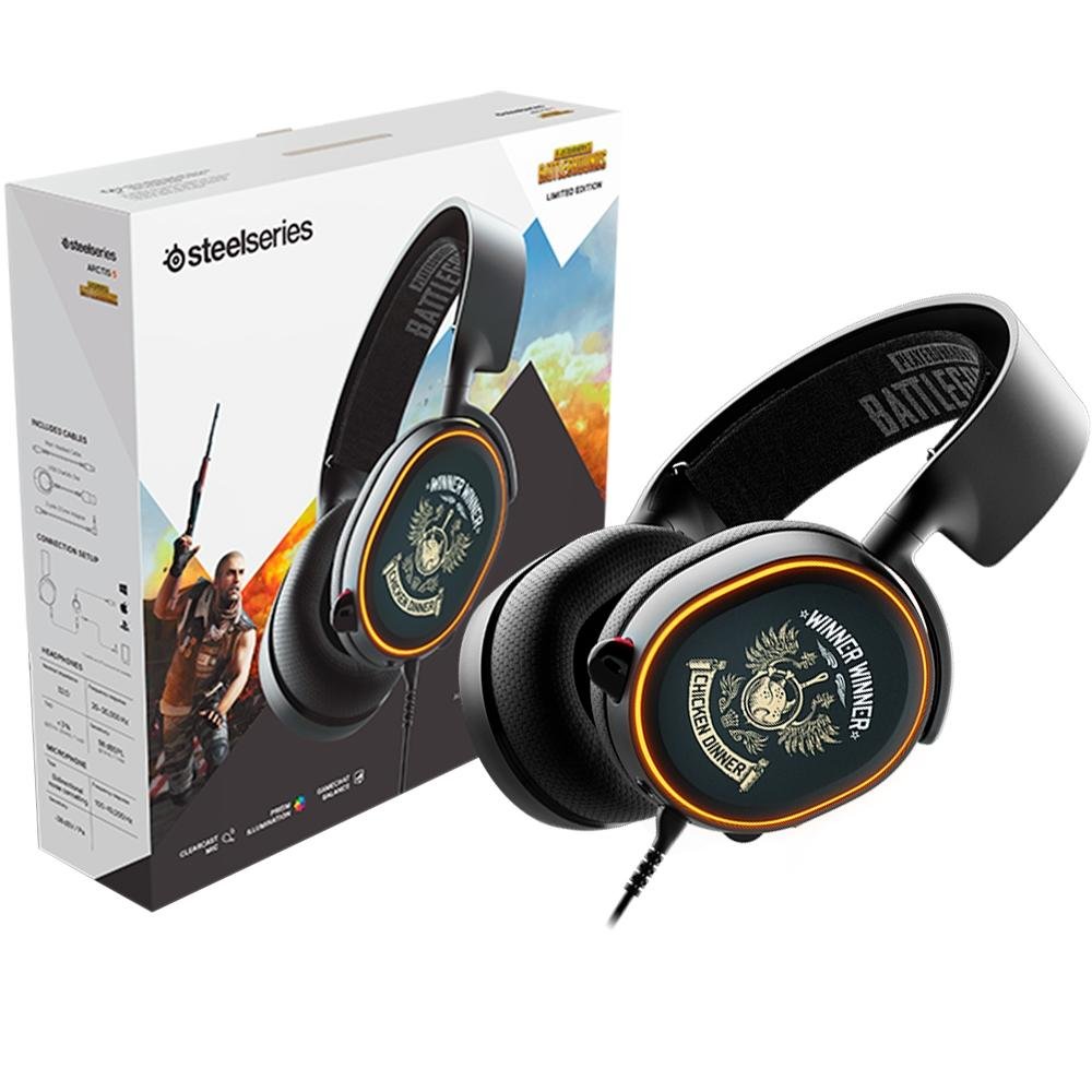 Headset Gamer SteelSeries Arctis 5 PUBG | KaBuM!