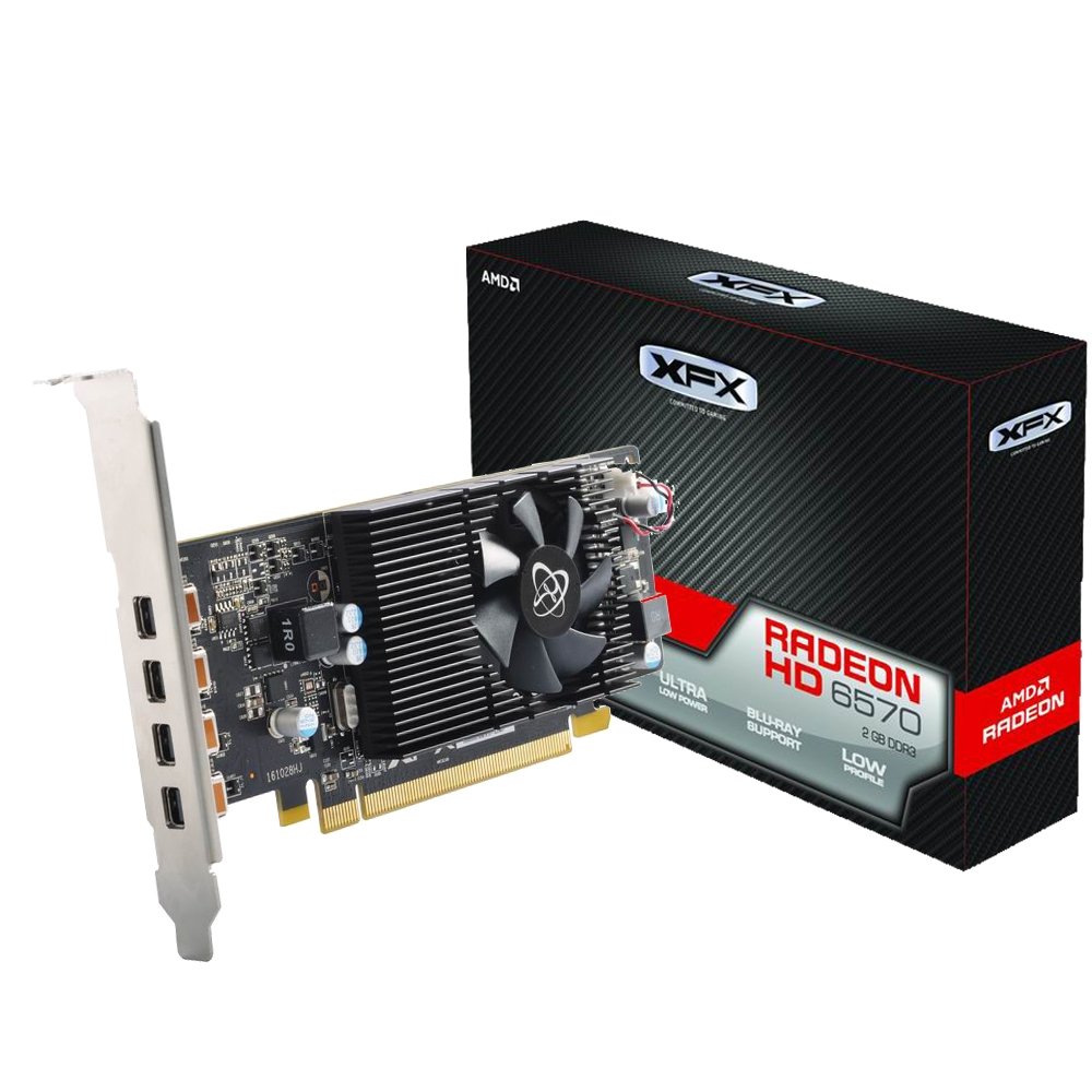 Placa de Vídeo XFX AMD Radeon HD 6570 - HD-657X-2LF4| KaBuM!
