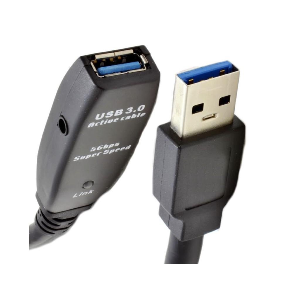 Extensor USB 3.0 Win Cabos, Macho x Fêmea com 10 Metros de Comprimento ...