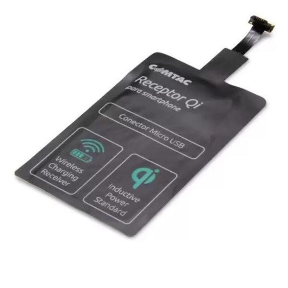 Receptor Sem Fio Padro Qi Comtac Micro Usb KaBuM