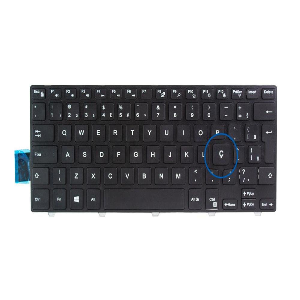 Teclado Notebook, Dell Inspiron 14 7447, Frame Kazuk | KaBuM!