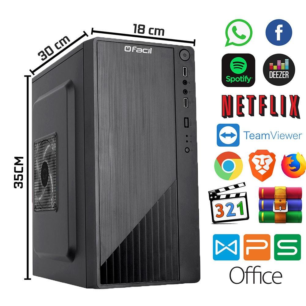 Computador Fácil Completo Intel Core I3 8GB KaBuM