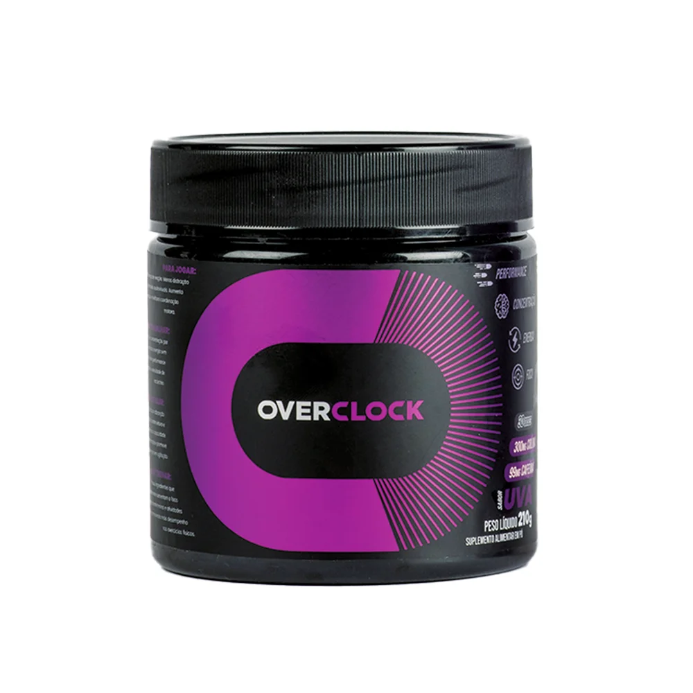 Overclock Pote 30 Doses Uva KaBuM