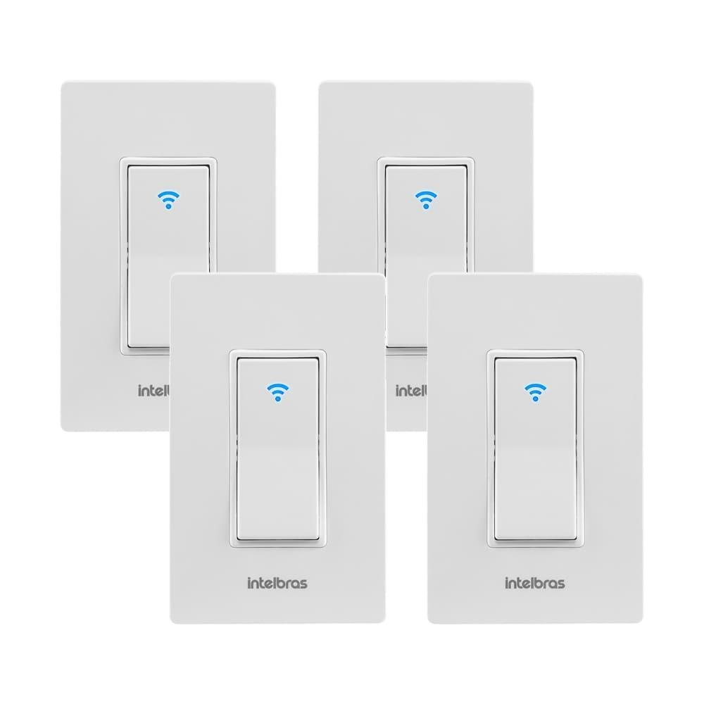 Kit 04 Interruptores Smart Wi-fi Iluminação | KaBuM!