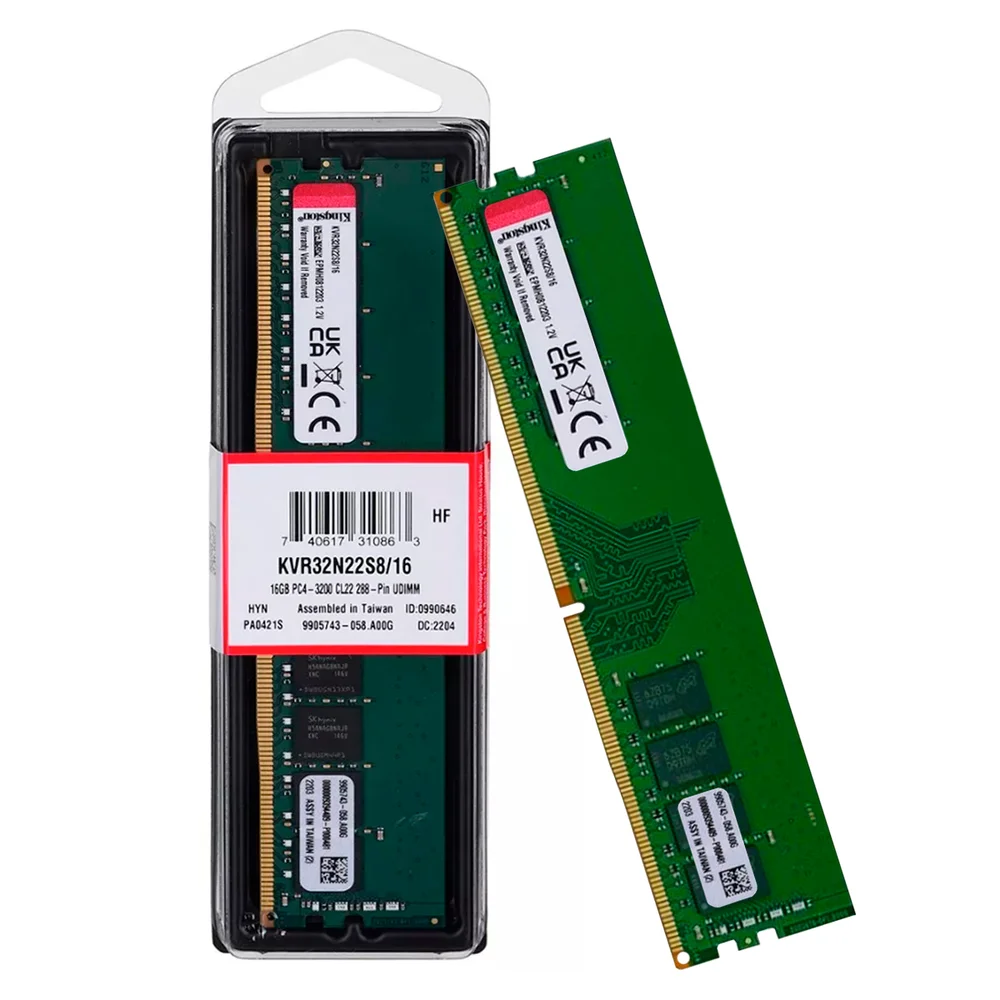 Memoria Kingston Desktop 1rx8 Kvr32n22s816 KaBuM