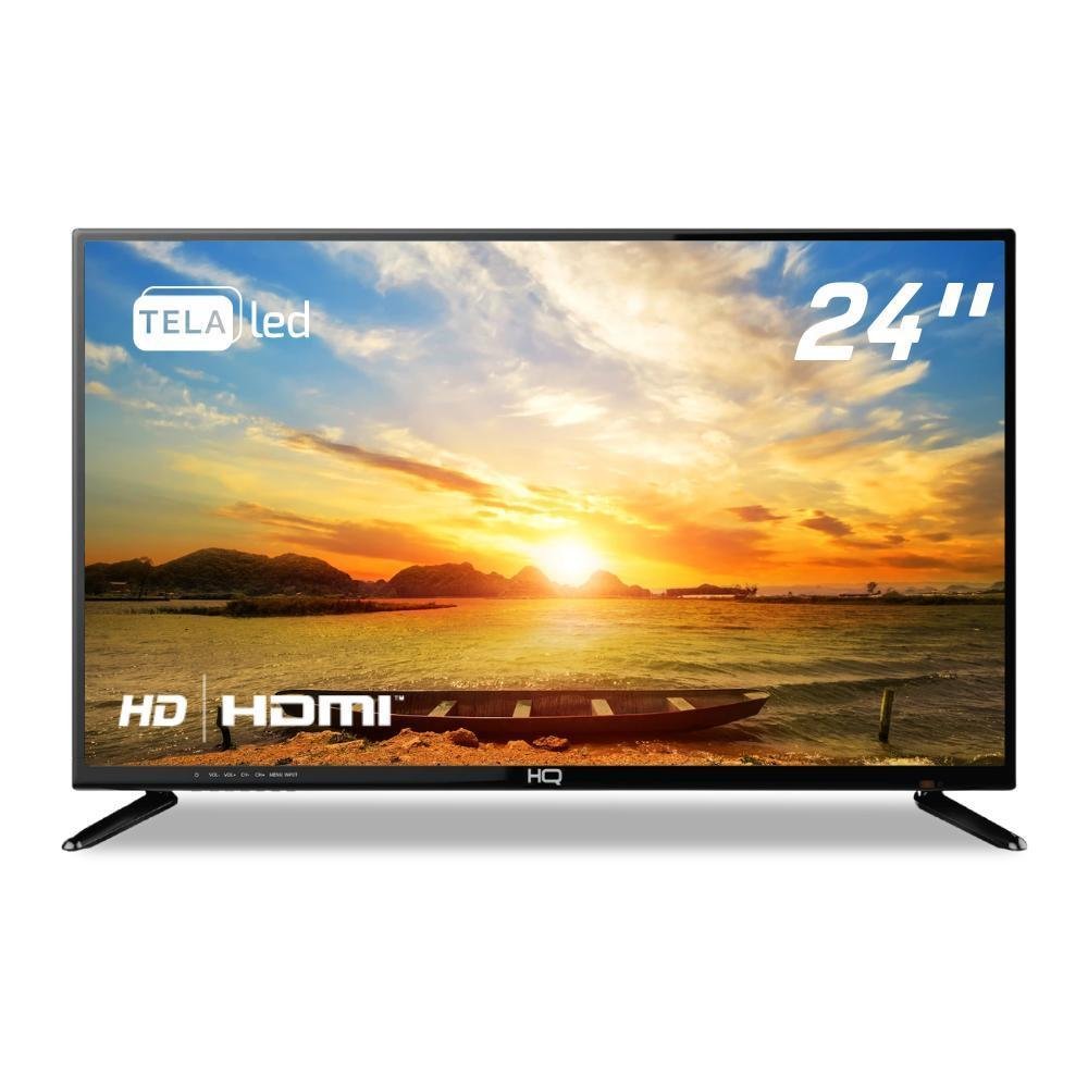 TV HQ 24 Polegadas LED HD 2 HDMI 2 USB HDR KaBuM