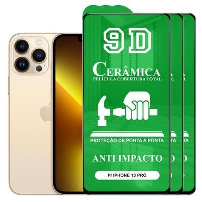 Kit 3x Película 9D Para Iphone 13 Pro KaBuM