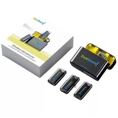2 Microfone Lapela Zealsound V7 Pro IOSAndroid