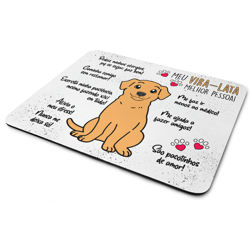 Mouse Pad Dog Meu Vira Lata Caramelo KaBuM