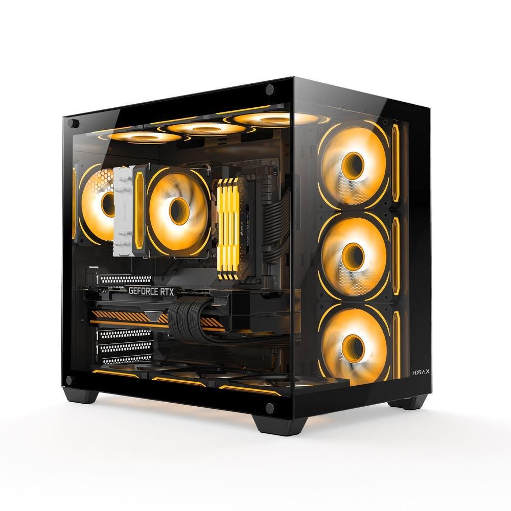 Gabinete Aquário Gamer Hyrax Mid Tower ATXKaBuM