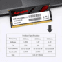 Memória RAM Juhor 16GB 3200MHz DDR4 KaBuM