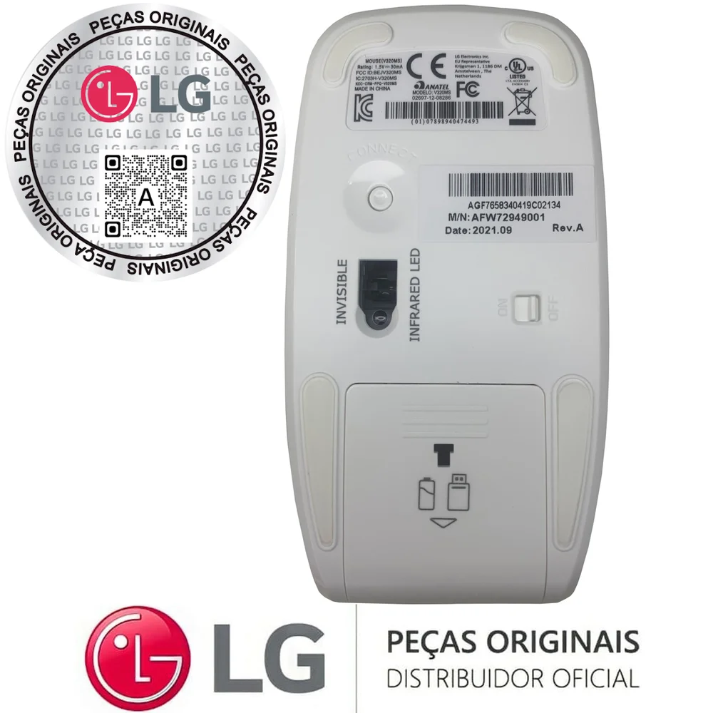 Mouse e Receptor LG Branco