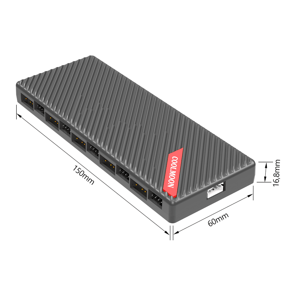 Hub Multi Fans AM10 Coolmoon KaBuM Aperte o K e